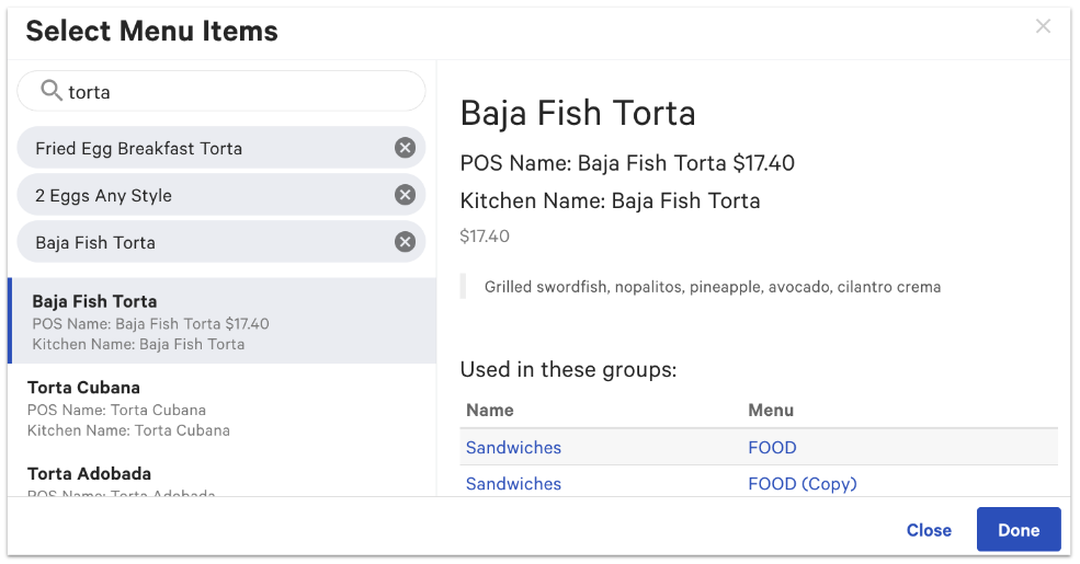 Bulk Add Items, Modifier Groups, and Modifiers